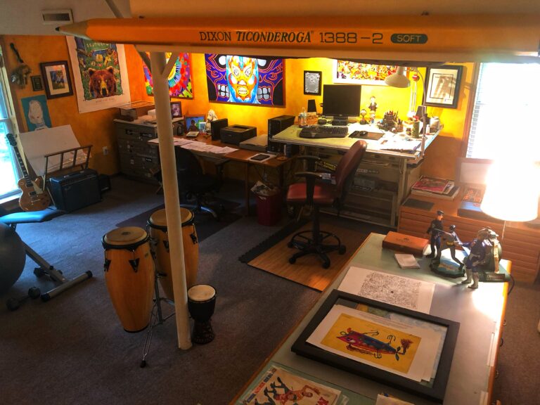 A Current Tour of the Studio - Rich Powell Illustration